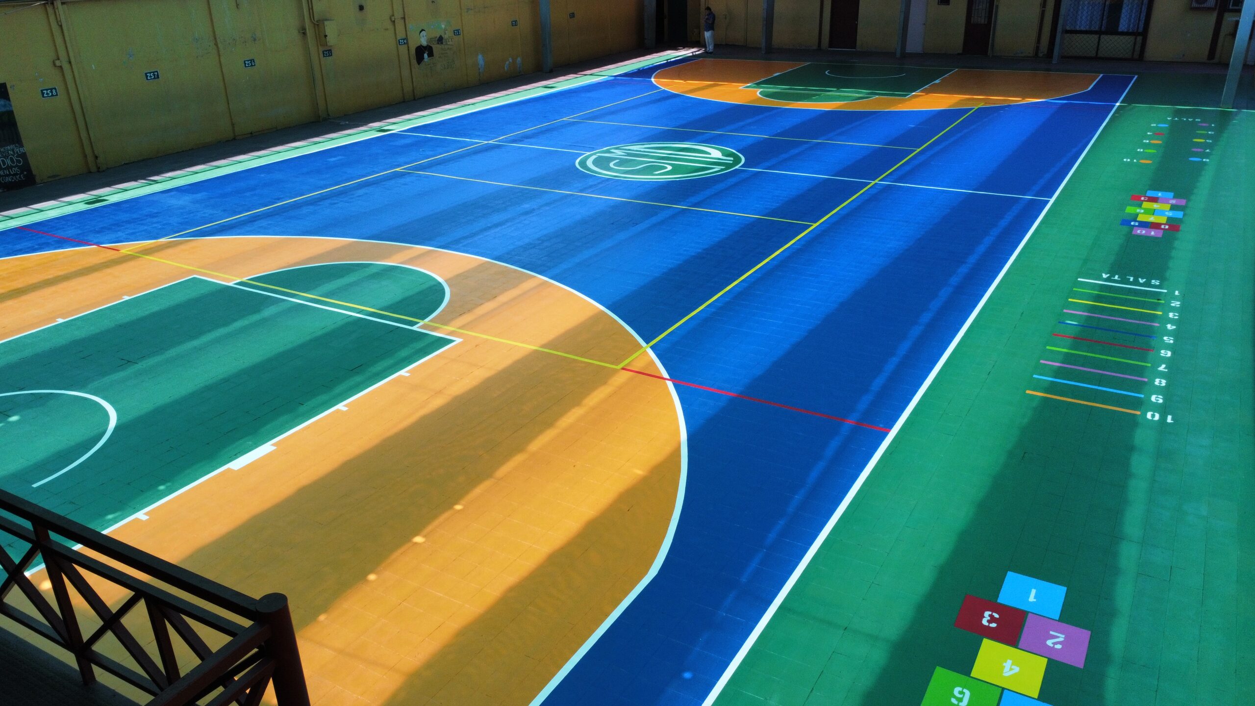 Cancha Colegio Santa Maria de la Providencia | Impact Colors, pintado ...